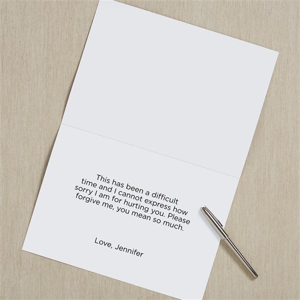 I'm Sorry… Personalized Oversized Greeting Card