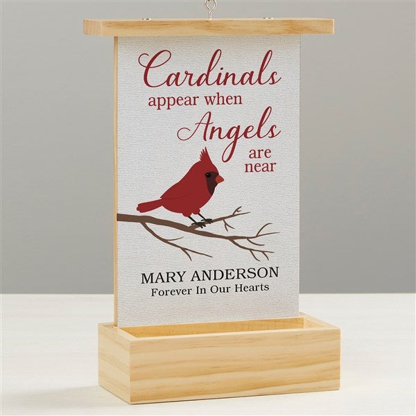 Cardinal Memorial Personalized Bird Feeder