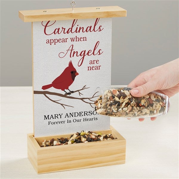 Cardinal Memorial Personalized Bird Feeder