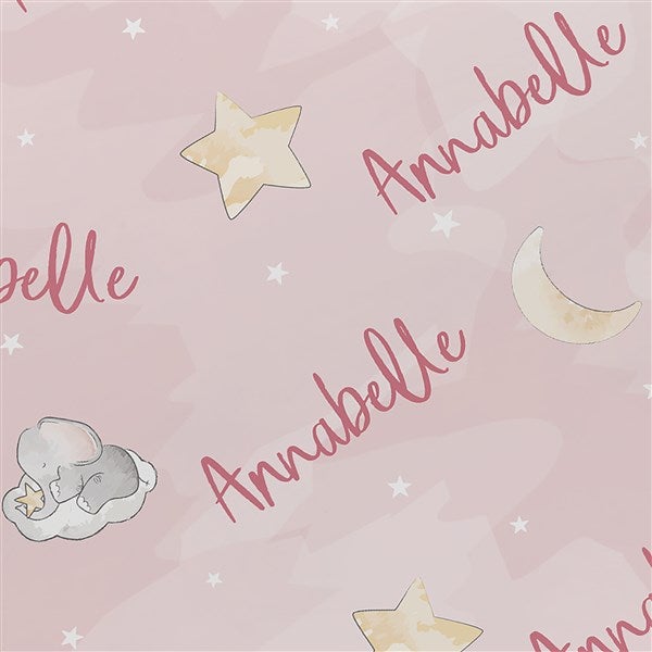 Baby Elephant Personalized Baby Wrapping Paper Roll - 18ft Roll