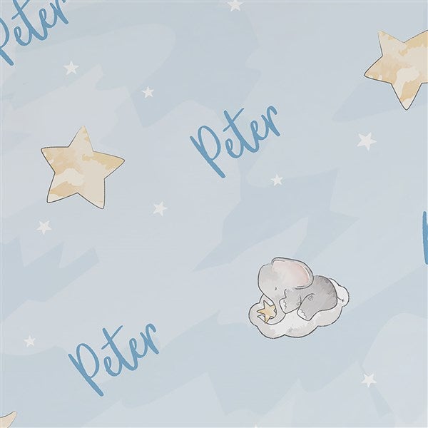 Baby Elephant Personalized Baby Wrapping Paper Roll - 18ft Roll