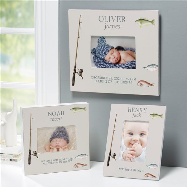 Gone Fishing Personalized Picture Frames