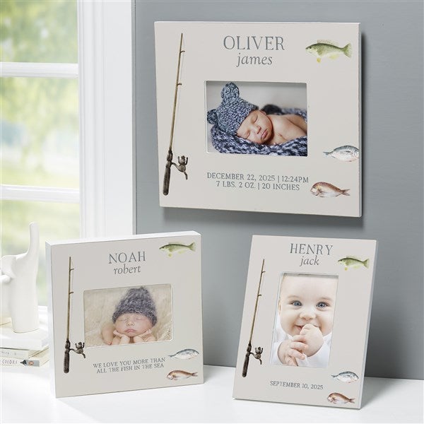 Gone Fishing Personalized Picture Frames
