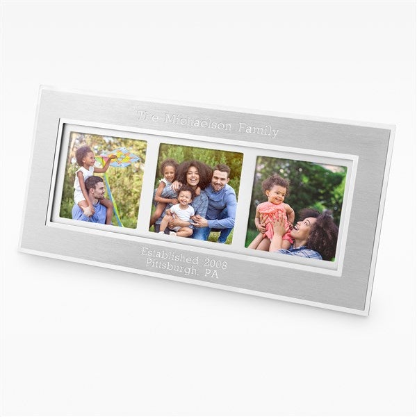 Engraved Housewarming Flat Iron Multi Picture Frame