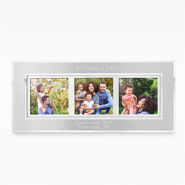 Engraved Housewarming Flat Iron Multi Picture Frame