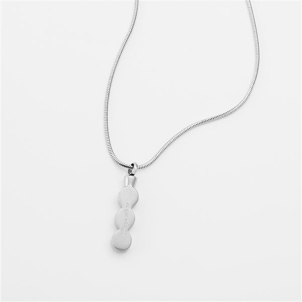 Engraved Jeweled Infinity Pet Memorial Urn Necklace