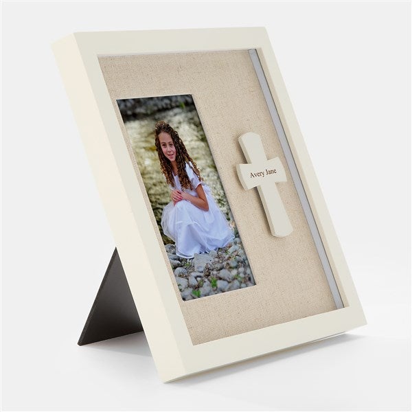 Engraved Grandma's Cross Picture Frame