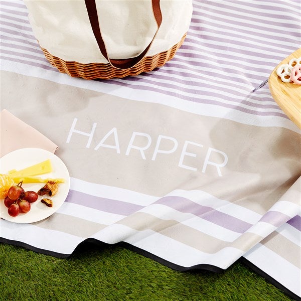 Turkish Stripes Personalized Picnic Blanket