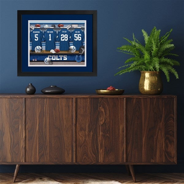 Indianapolis Colts NFL Personalized Locker Room Print