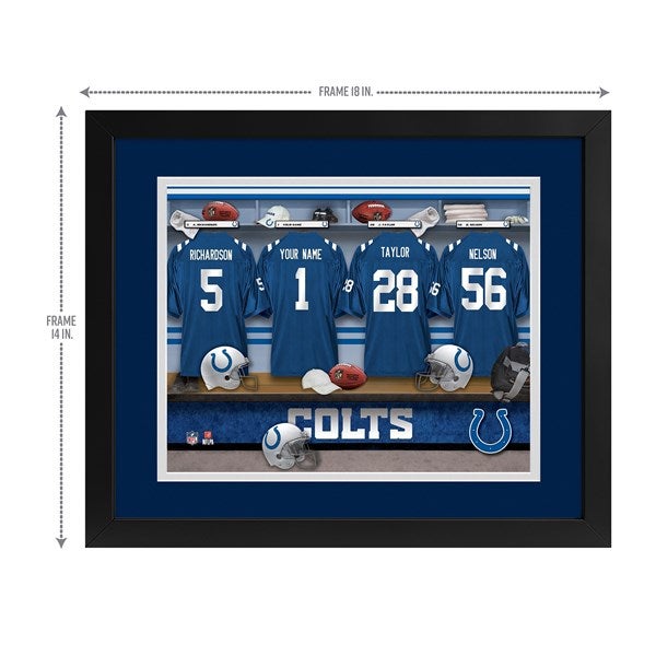 Indianapolis Colts NFL Personalized Locker Room Print