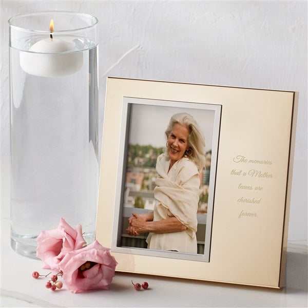 Engraved Dad's Gold Uptown 4x6 Picture Frame- Vertical/Portrait