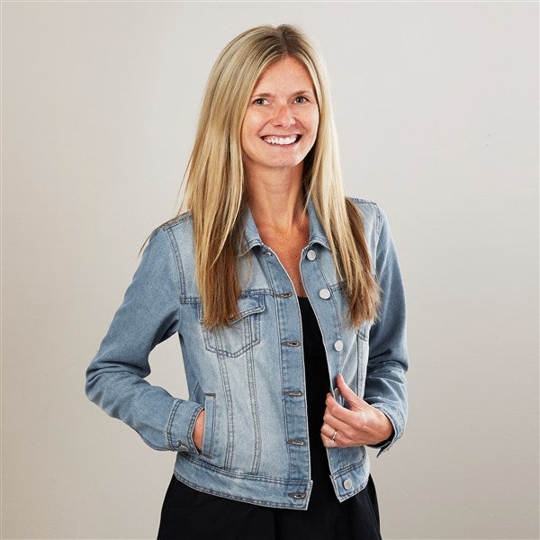 Classic Name Embroidered Jean Jacket