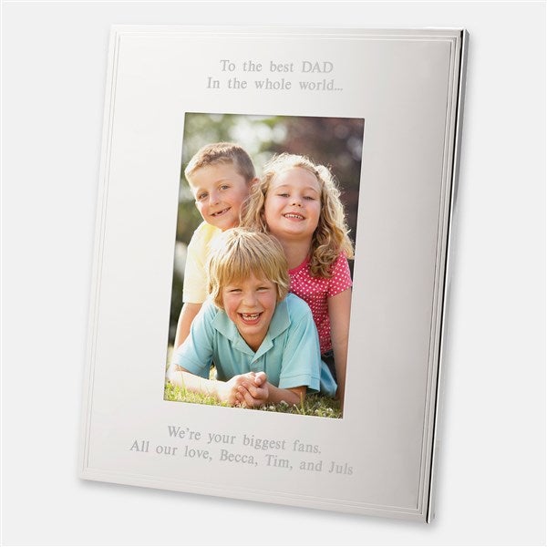 Dad Tremont Silver Picture Picture Frame - Horizontal 5x7