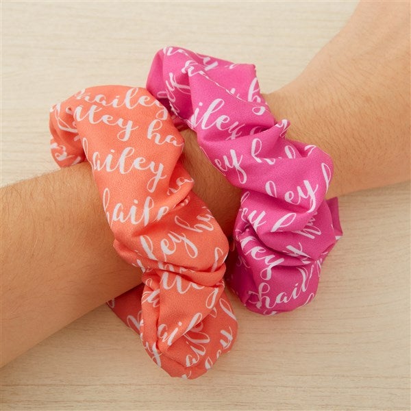 Playful Name Personalized Scrunchie Set