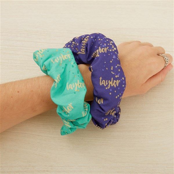 Sparkling Name Personalized Scrunchie 2pc Set