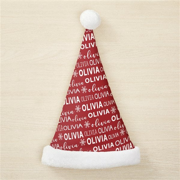 Snowflake Family Personalized Santa Hat