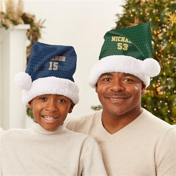 Sports Jersey Personalized Santa Hat