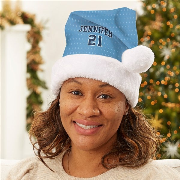 Sports Jersey Personalized Santa Hat