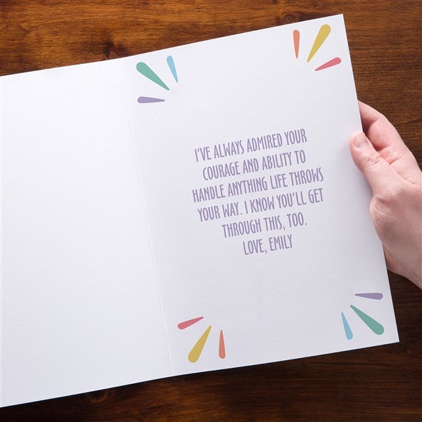 Get Well Soon Personalized Oversized Greeting Card