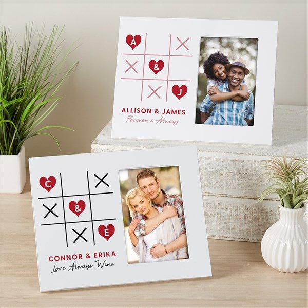 Tic Tac Toe Love Personalized Picture Frame