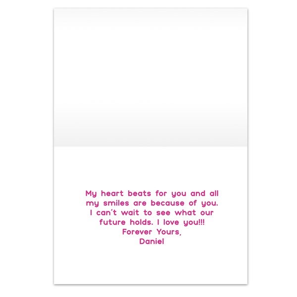 Love Ya Personalized Greeting Card