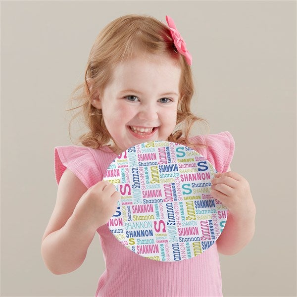 Repeating Name Personalized Kids Dinner Plate