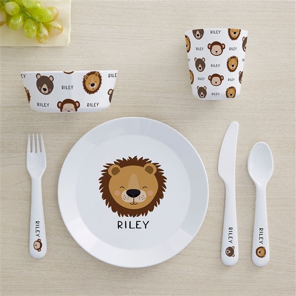 Animal Pals Personalized Kids Dinnerware