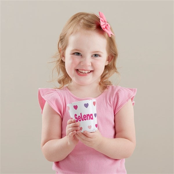 Hearts Personalized Kids Dinnerware
