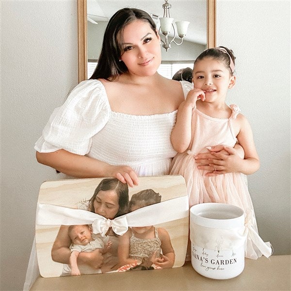 Personalized Photo Wood Cutting Board