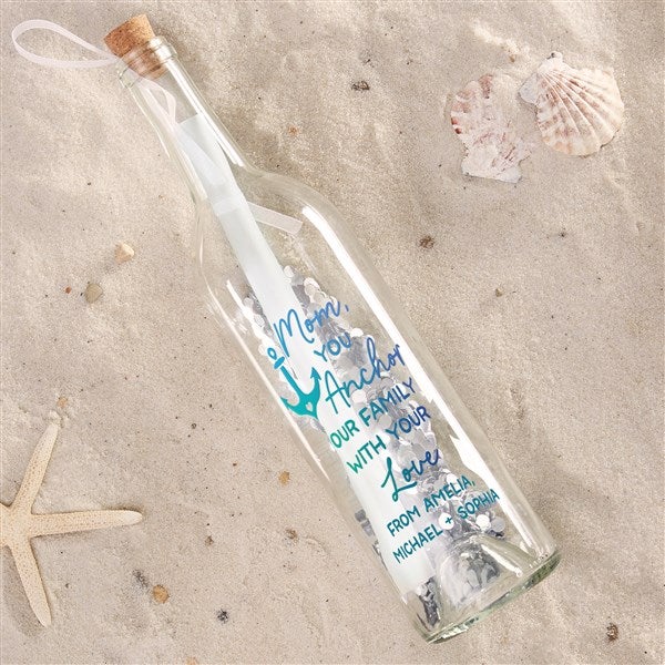 Our Family Anchor Personalized Letter In A Bottle