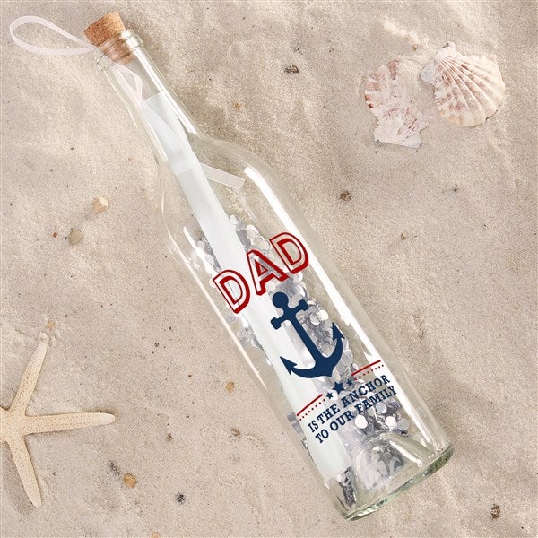 Our Anchor Personalized Letter In A Bottle