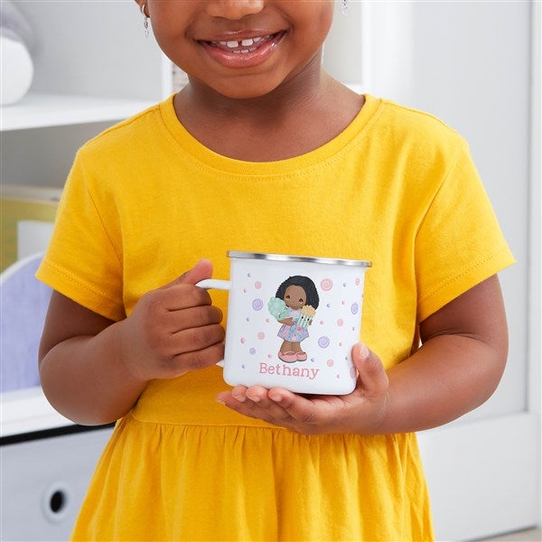 Life is Sweet Precious Moments® Personalized Enamel Mug-Large