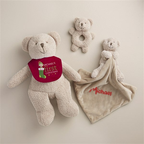 Personalized Baby's First Christmas Character Plush Teddy Bear