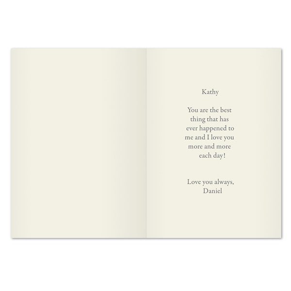 Years Together Anniversary Personalized Greeting Card