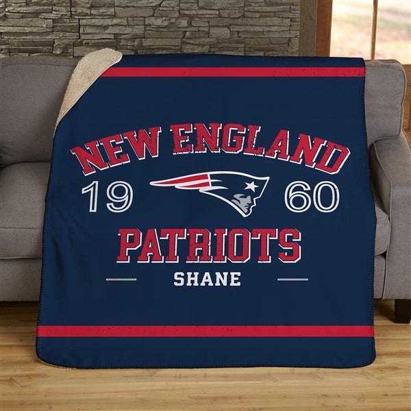NFL New England Patriots Established Personalized Blankets