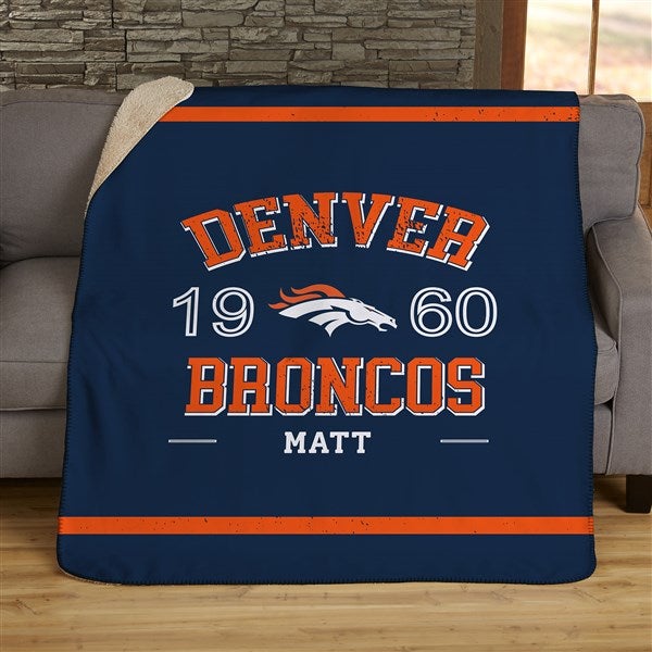 NFL Established Denver Broncos Personalized Blankets