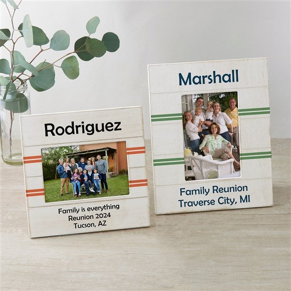Family Reunion Personalized Shiplap Frame