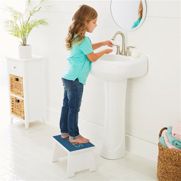 Boy's Colorful Name Personalized Kids Step Stool