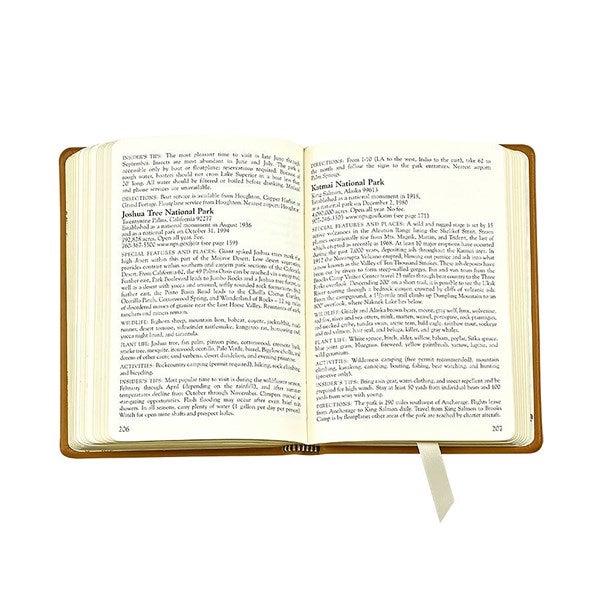 America - National Parks Personalized Leather Book