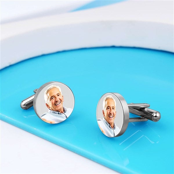 Personalized Round Photo Cufflinks