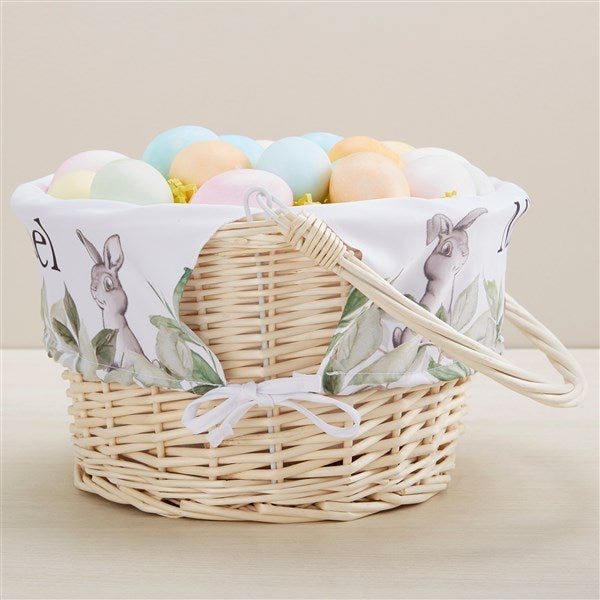 Floral Bunny Personalized Easter Basket