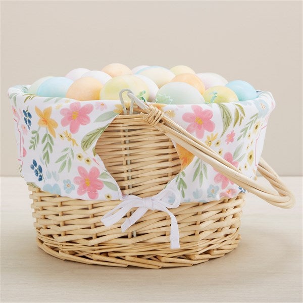 Easter Flowers Personalized Easter Basket