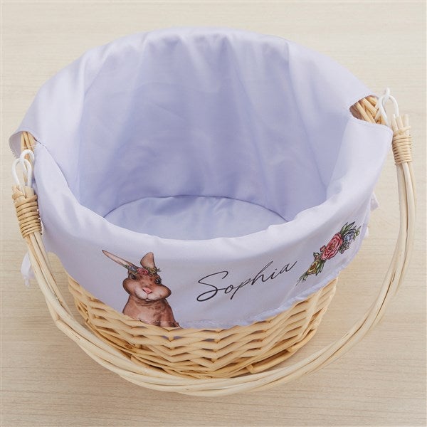 Easter Girl Bunny Personalized Easter Basket