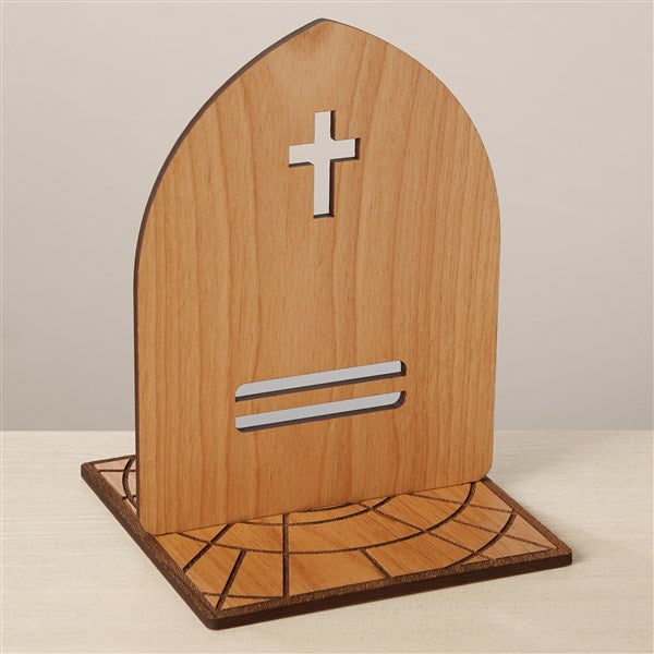 Religious Blessings Personalized Wood Money Holder