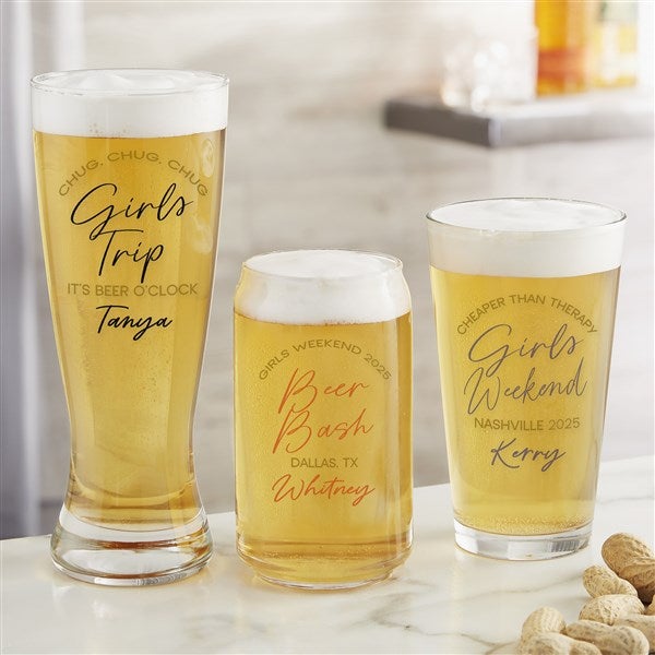 Girls Trip Personalized Beer Glass Collection