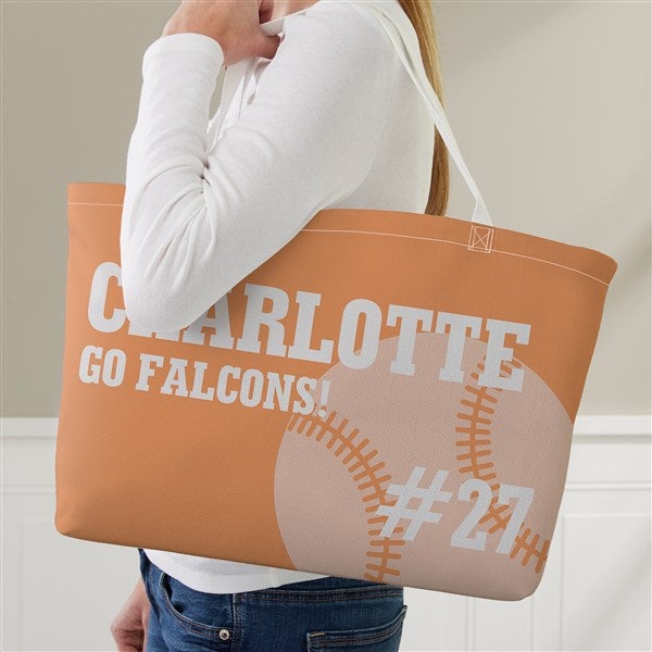 Baseball Personalized Tote Bag