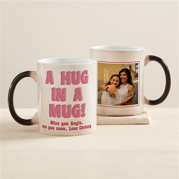 Hug In A Mug Personalized Color Changing Coffee Mug