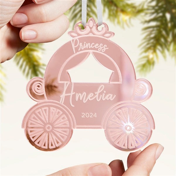 Princess Carriage Personalized Acrylic Ornament