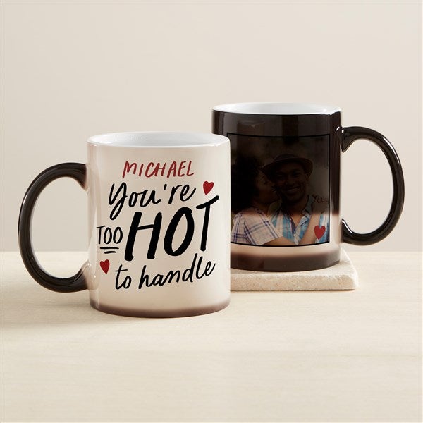 Funny Romantic Secret Message Personalized Color Changing Coffee Mug
