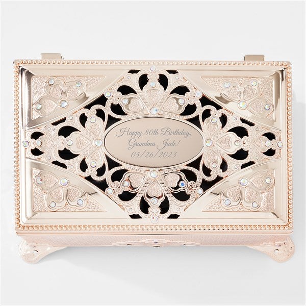 Engraved Gold Anastasia Music Box